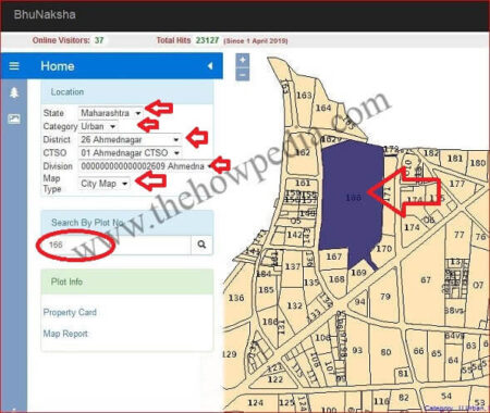 Maha Bhu Naksha महाराष्ट्र भू नक्शा ई नकाशा भूमि अभिलेख प्रतिलिपि ...